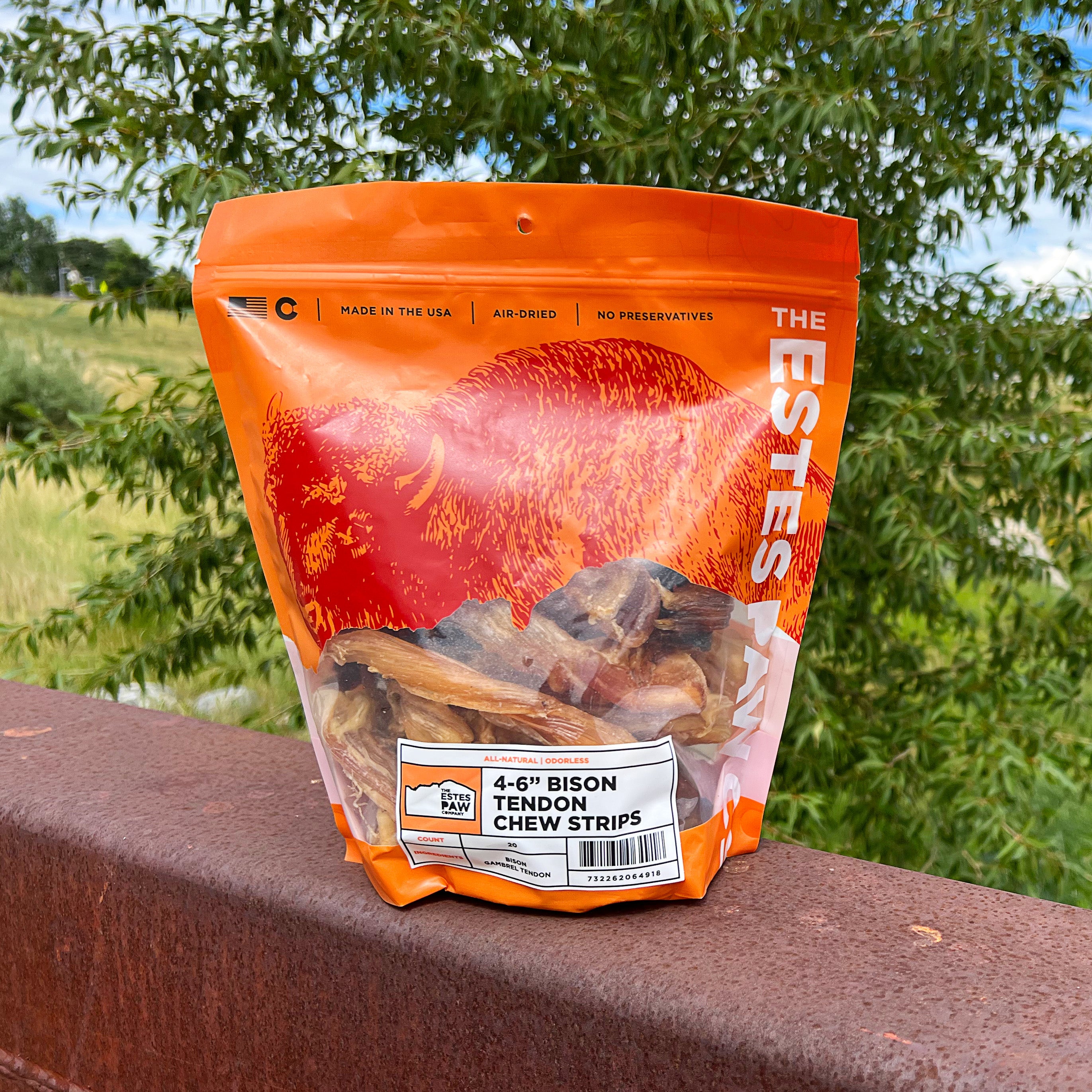 BISON TENDON CHEW STRIPS – The Estes Paw Company